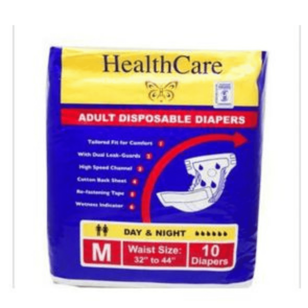 Healthcare Adult Disposable Diapers (10 Pieces) - Comfys Care